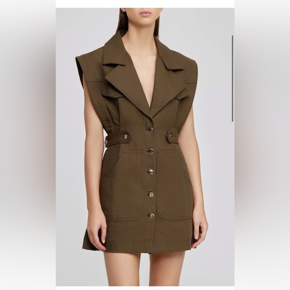 Acler | Dresses | Acler Cargo Dress Nwt Green Utility Dress | Poshmark